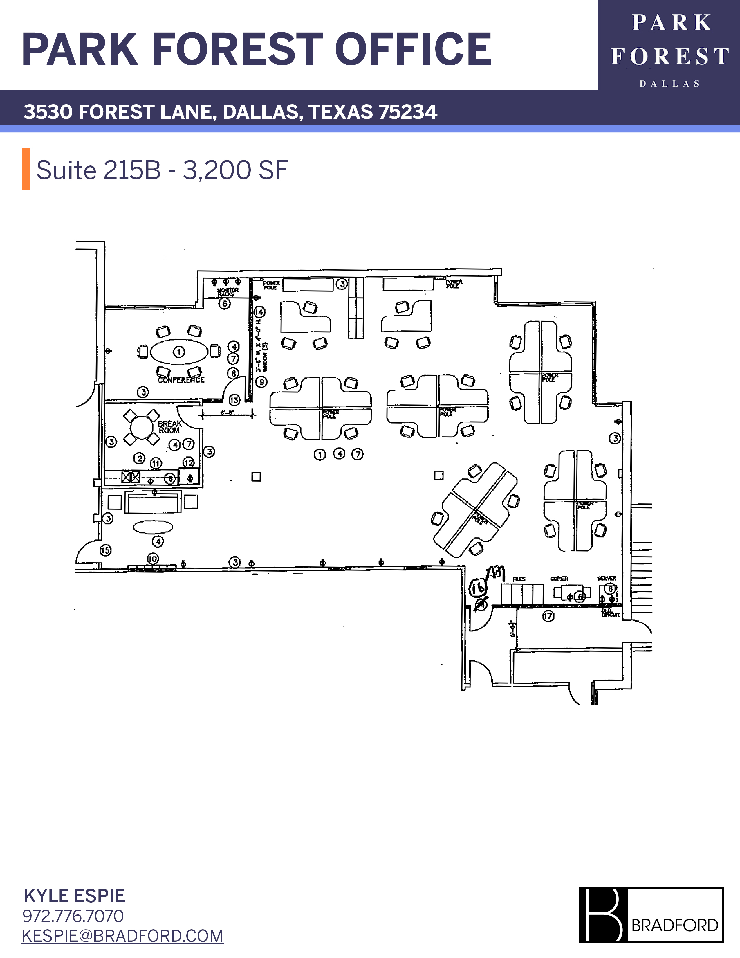3530 Forest Lane, Dallas, Texas 75234 Park Forest Office